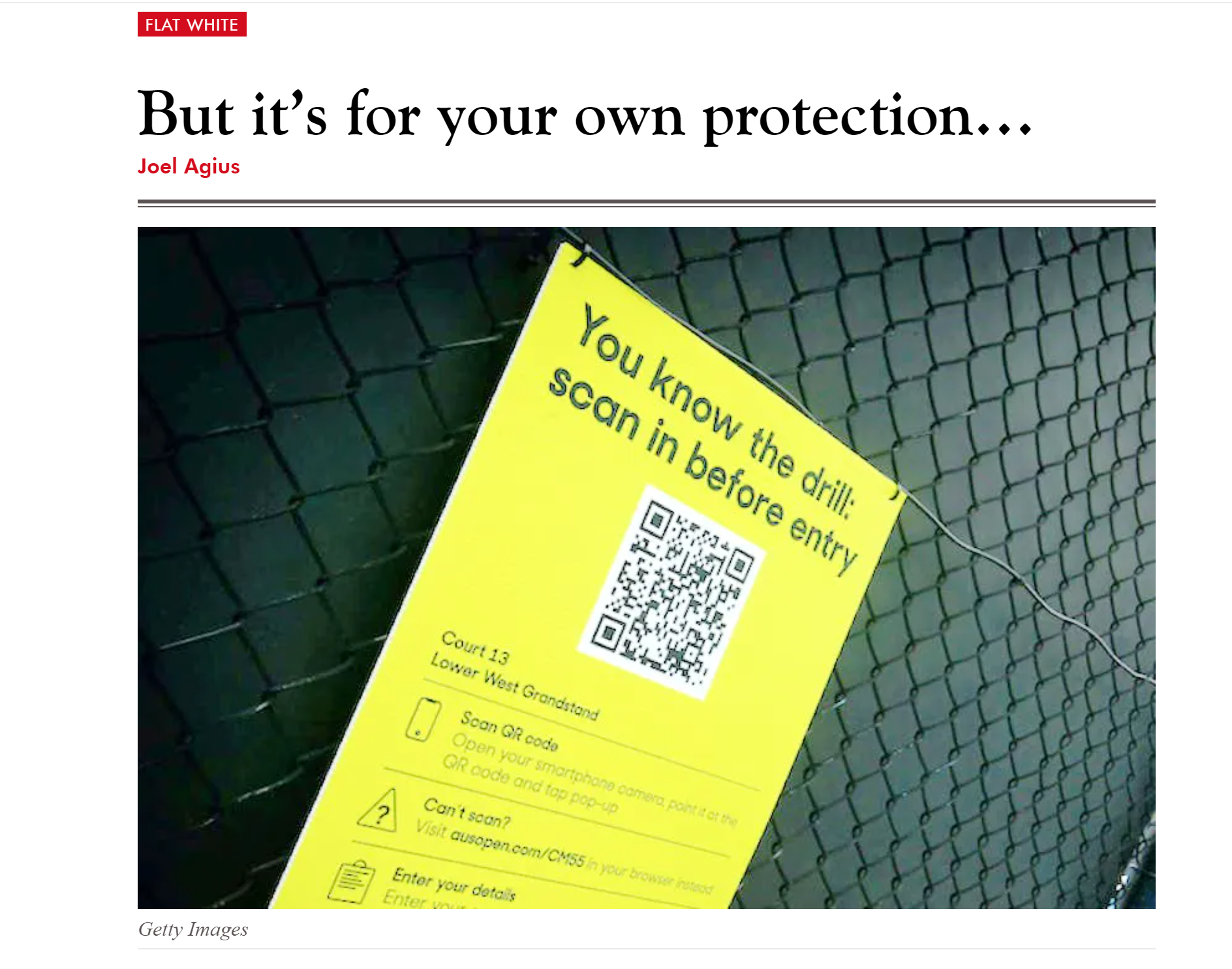 But It’s For Your Own Protection… – JJ’s Outlook